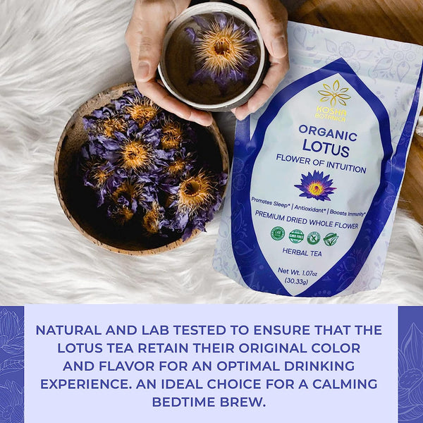 Organic Lotus Whole Flower - KoshaBotanica